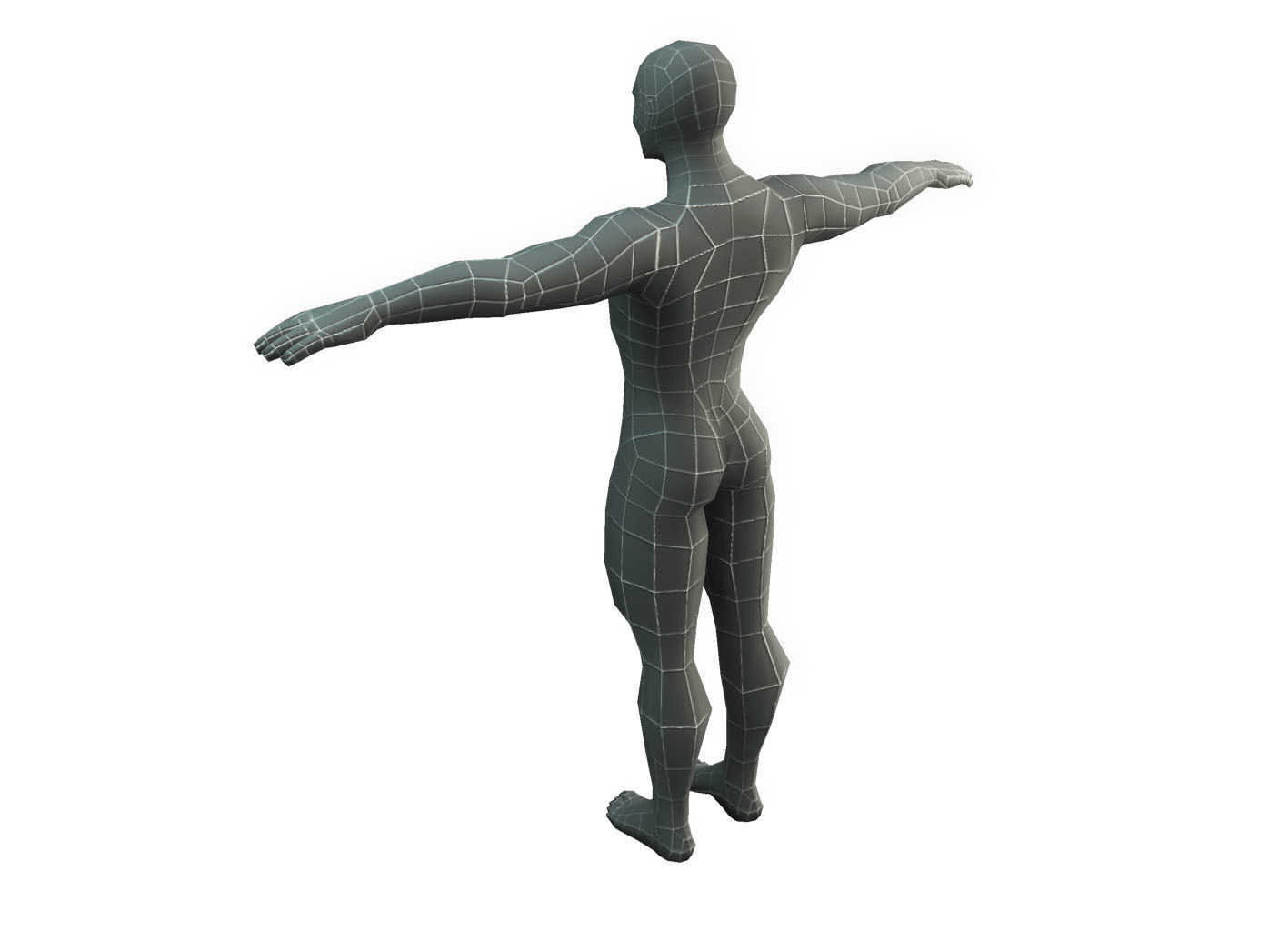 3D model Base Mesh Male - Low Poly VR / AR / low-poly | CGTrader
