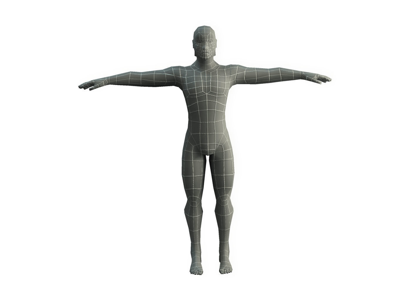 3D model Base Mesh Male - Low Poly VR / AR / low-poly | CGTrader