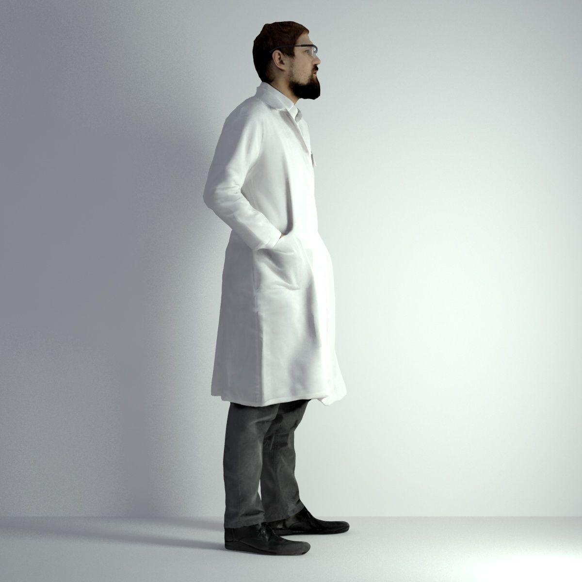3D Scan Man Scientist 024 3D model | CGTrader