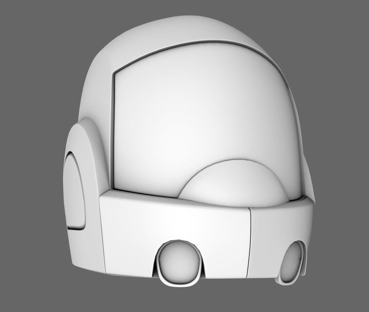 Sci-Fi Helmet Base Mesh 01 free 3D model | CGTrader