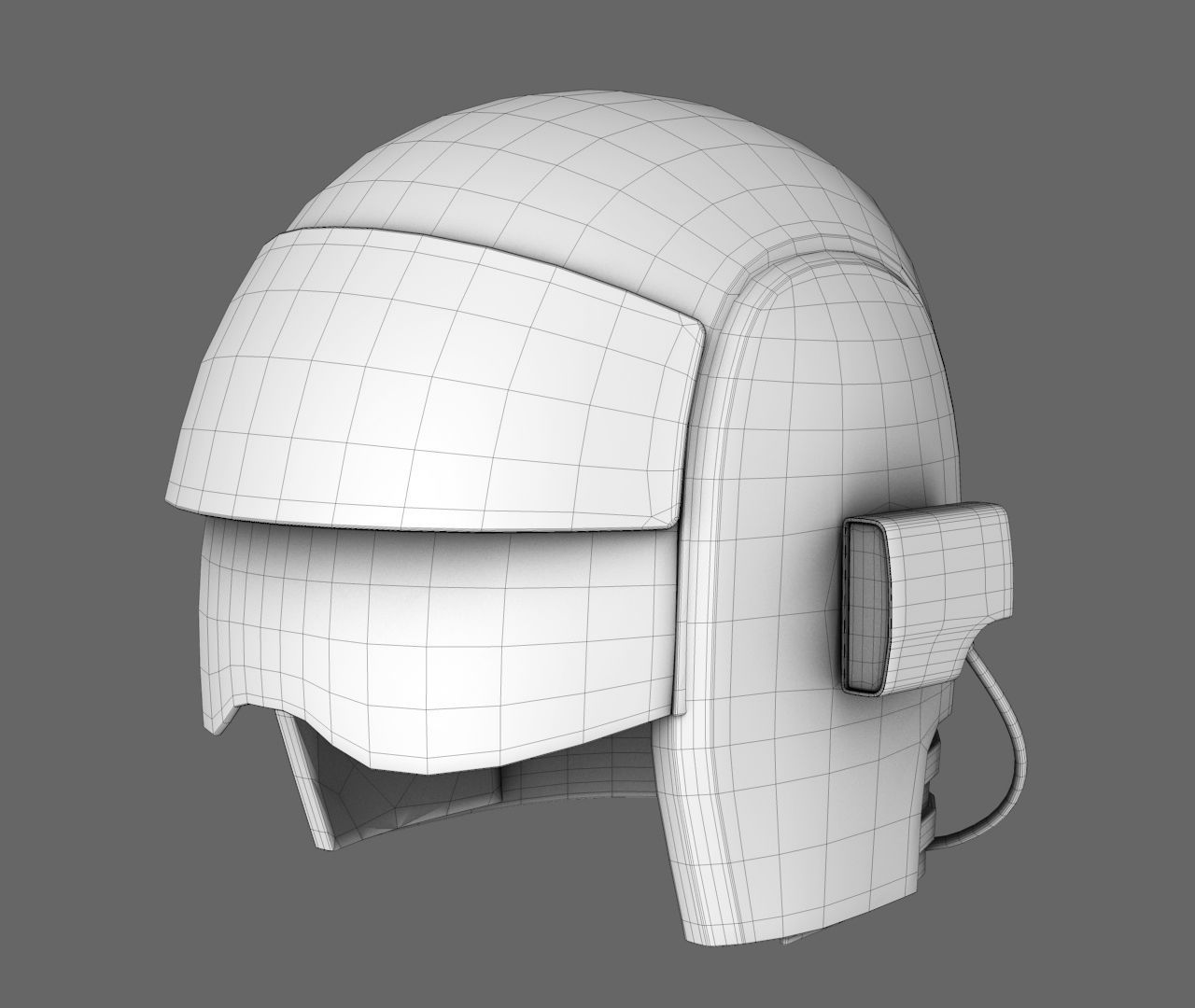 Sci-Fi Helmet Base Mesh 03 free 3D model | CGTrader
