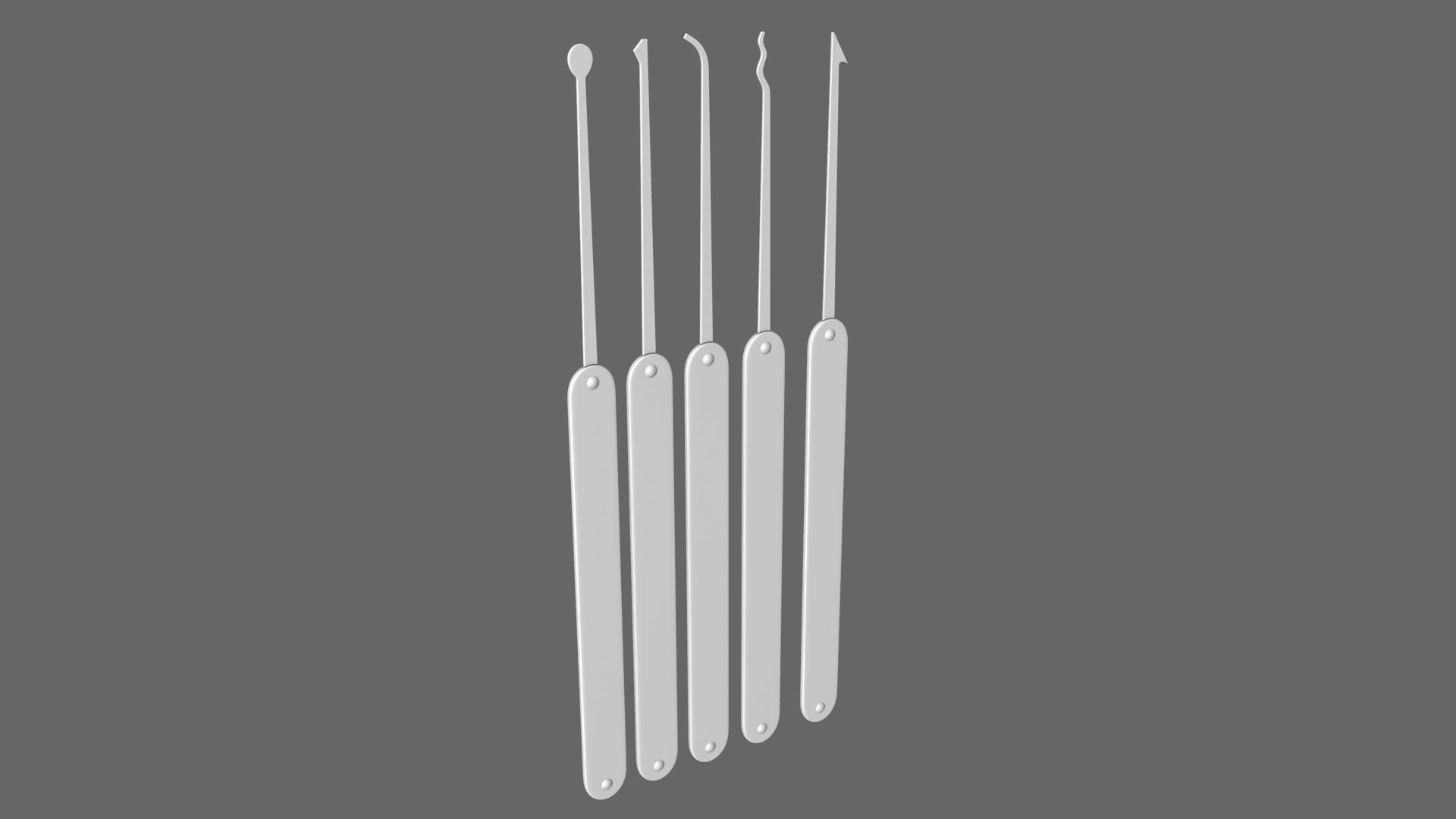 3D model Lockpick Set Game VR / AR / low-poly | CGTrader