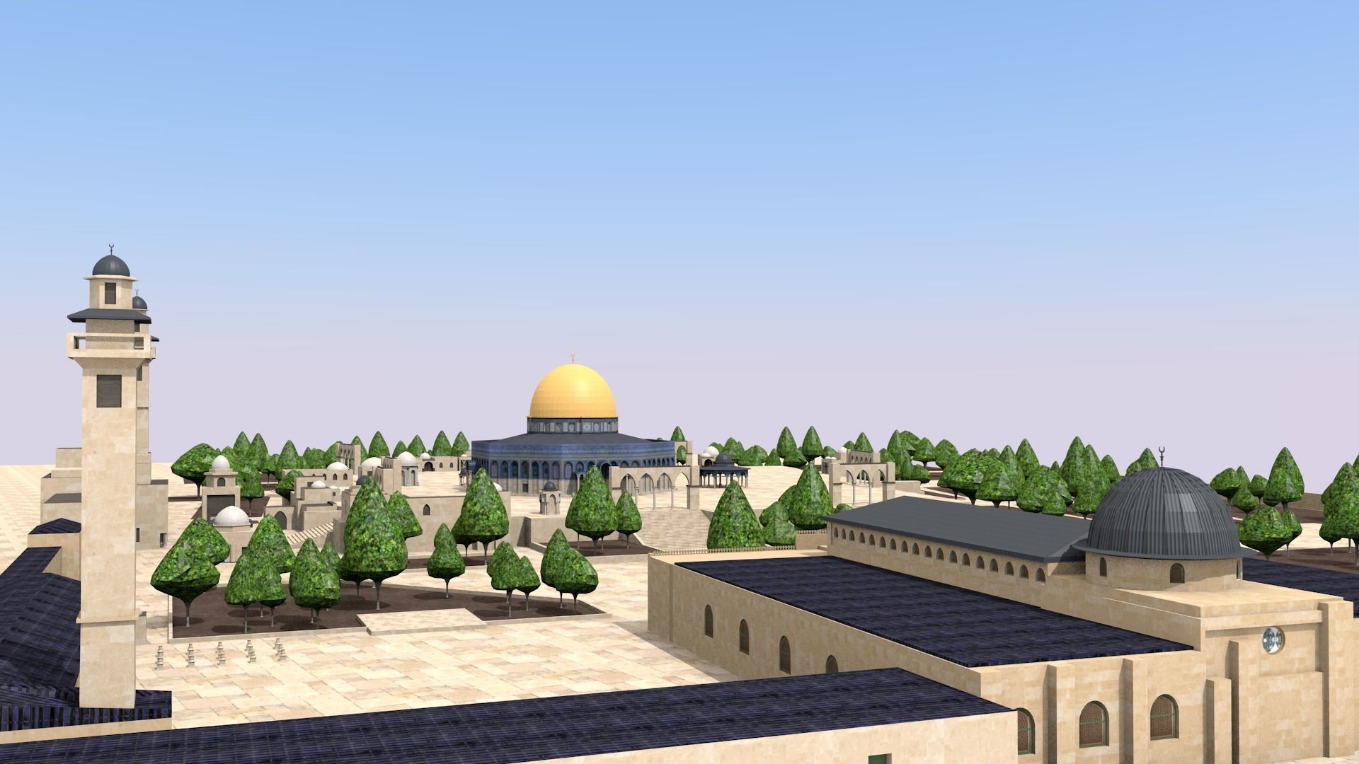 Al-Aqsa Mosque 3D model | CGTrader