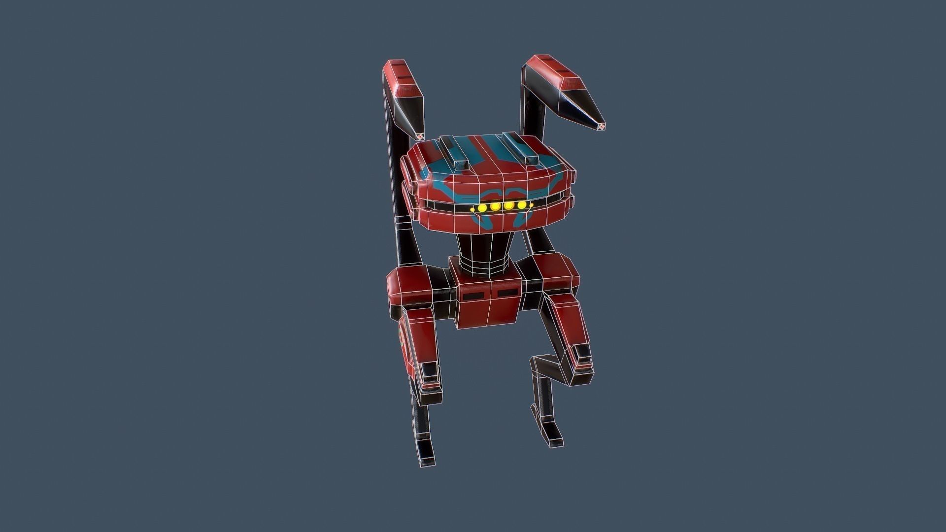 3D model Low poly sci fi bot model VR / AR / low-poly | CGTrader