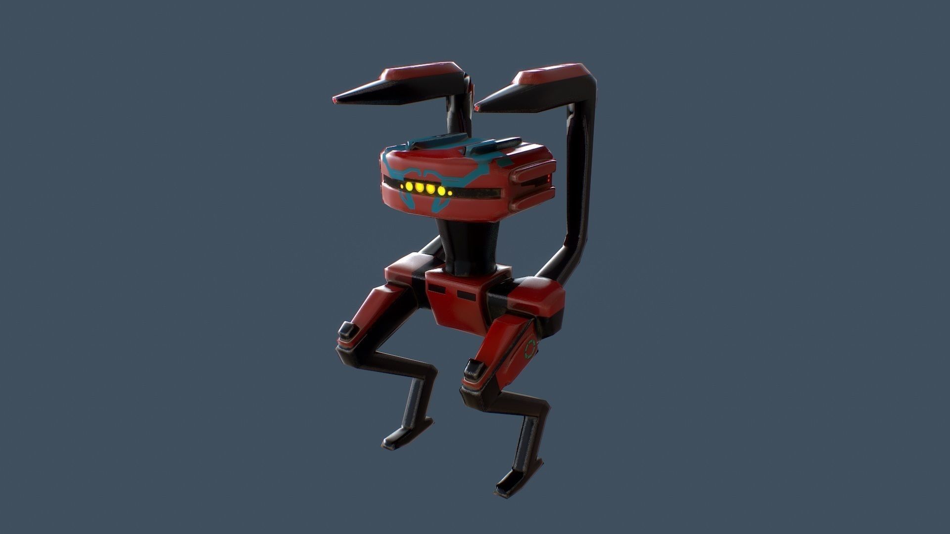 3D model Low poly sci fi bot model VR / AR / low-poly | CGTrader