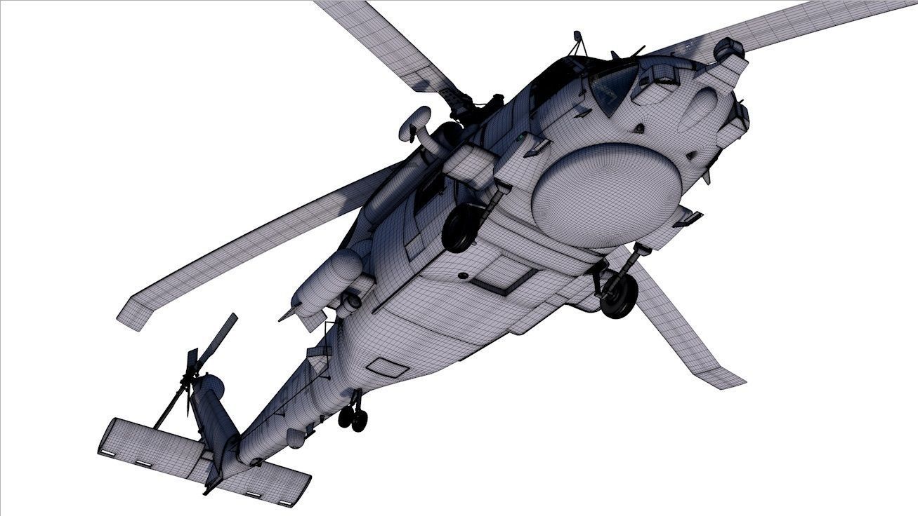 MH-60R Danish Seahawk Navy Helicopter 3D model | CGTrader