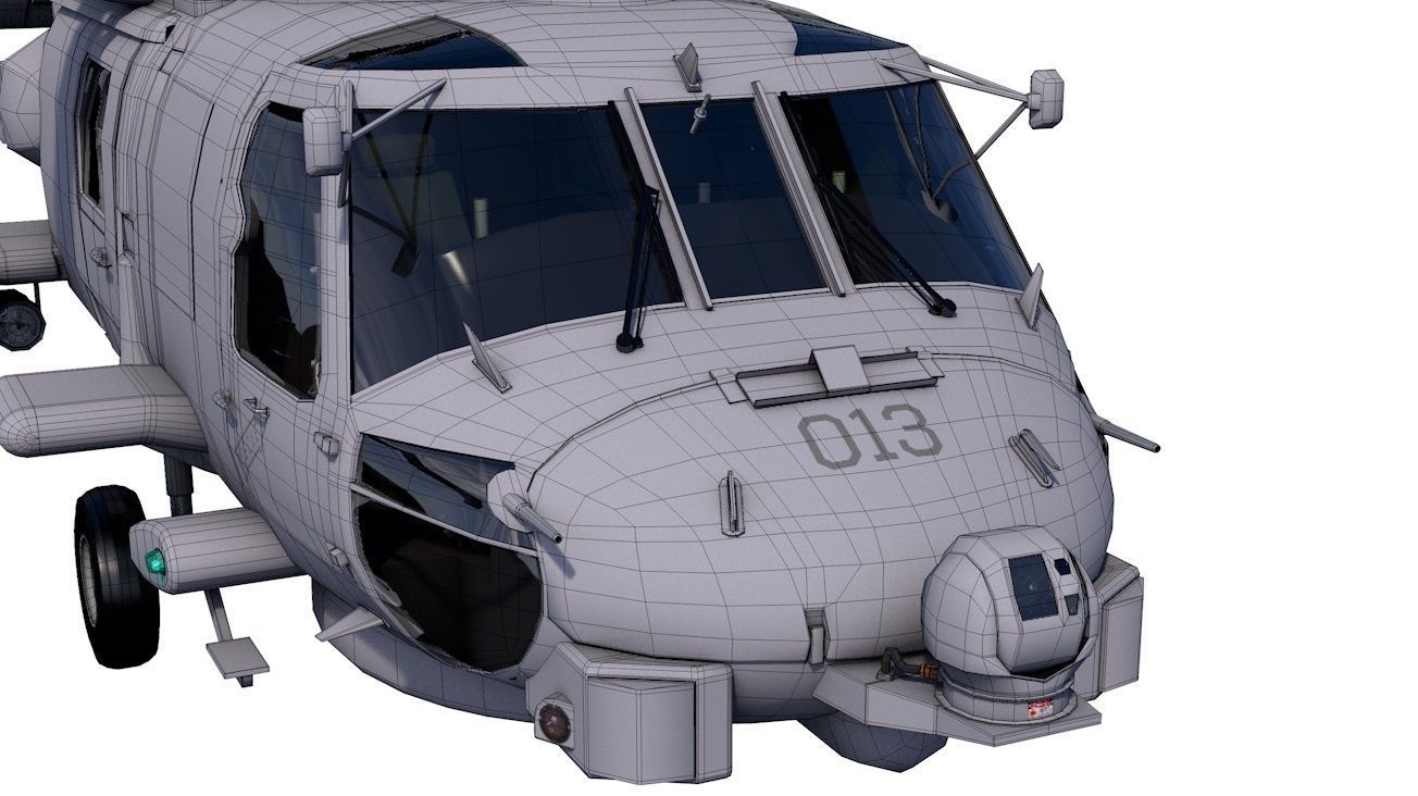 MH-60R Danish Seahawk Navy Helicopter 3D model | CGTrader