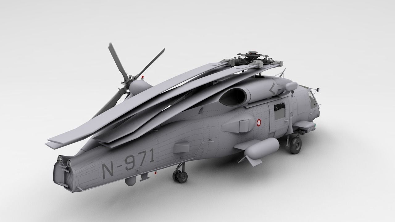 MH-60R Danish Seahawk Navy Helicopter 3D model | CGTrader