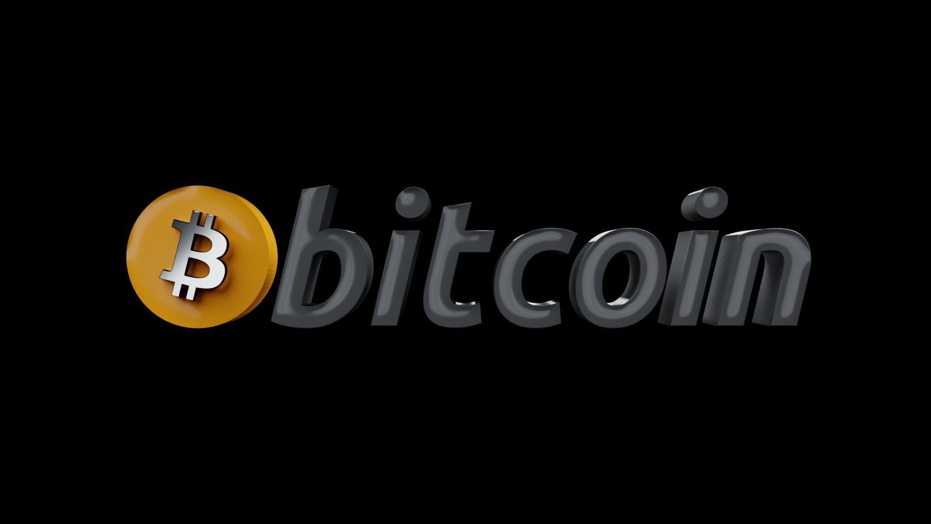 Bitcoin 3d logo 3D model | CGTrader