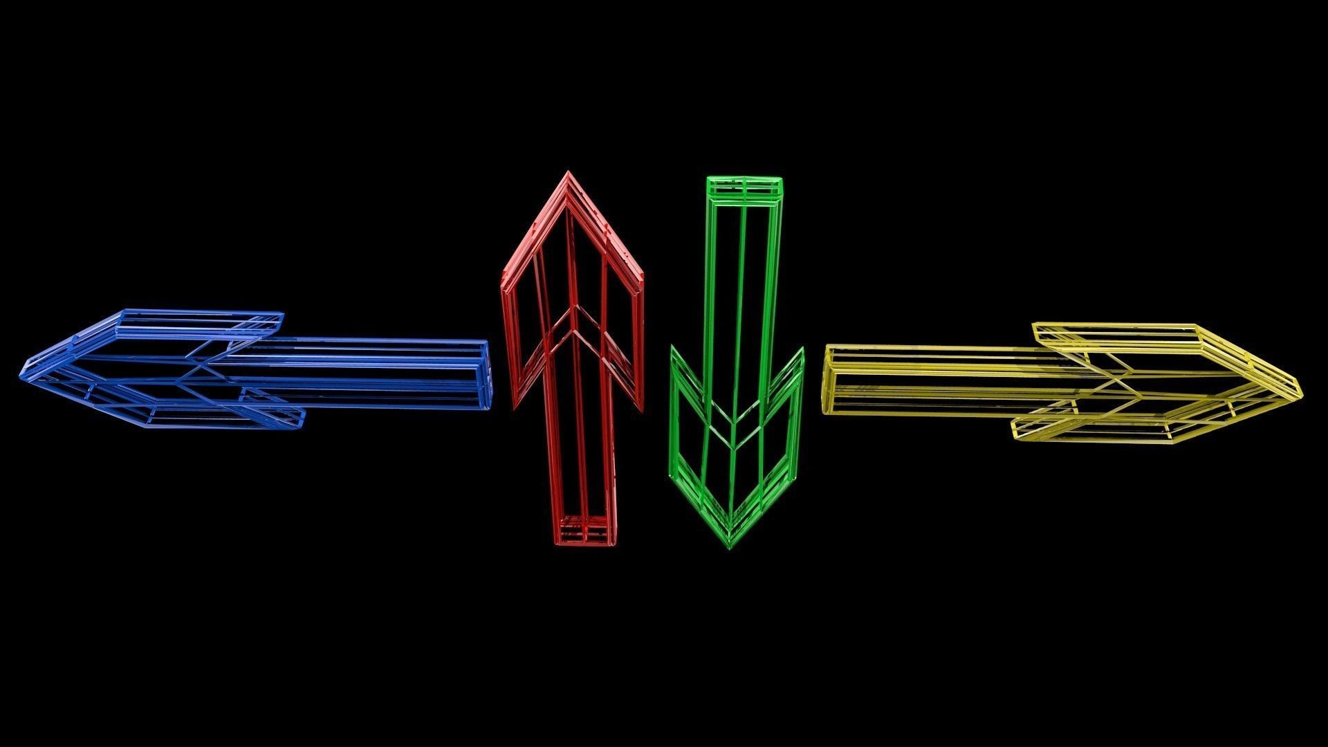 3D model Low poly arrows VR / AR / low-poly | CGTrader