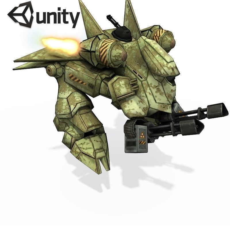 3D model Crusher unity VR / AR / low-poly rigged animated | CGTrader