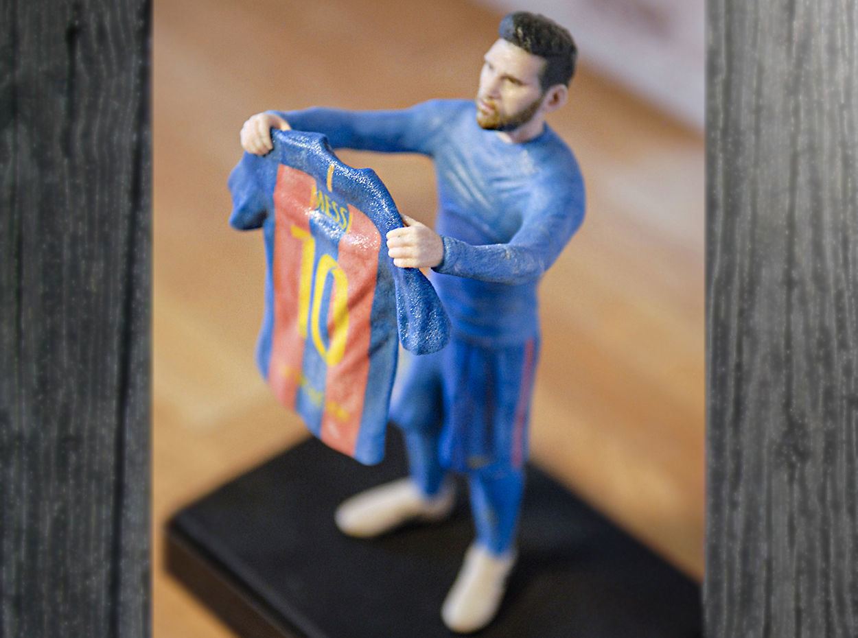 Lionel Messi ready for full color 3D printing 3D model 3D printable ...
