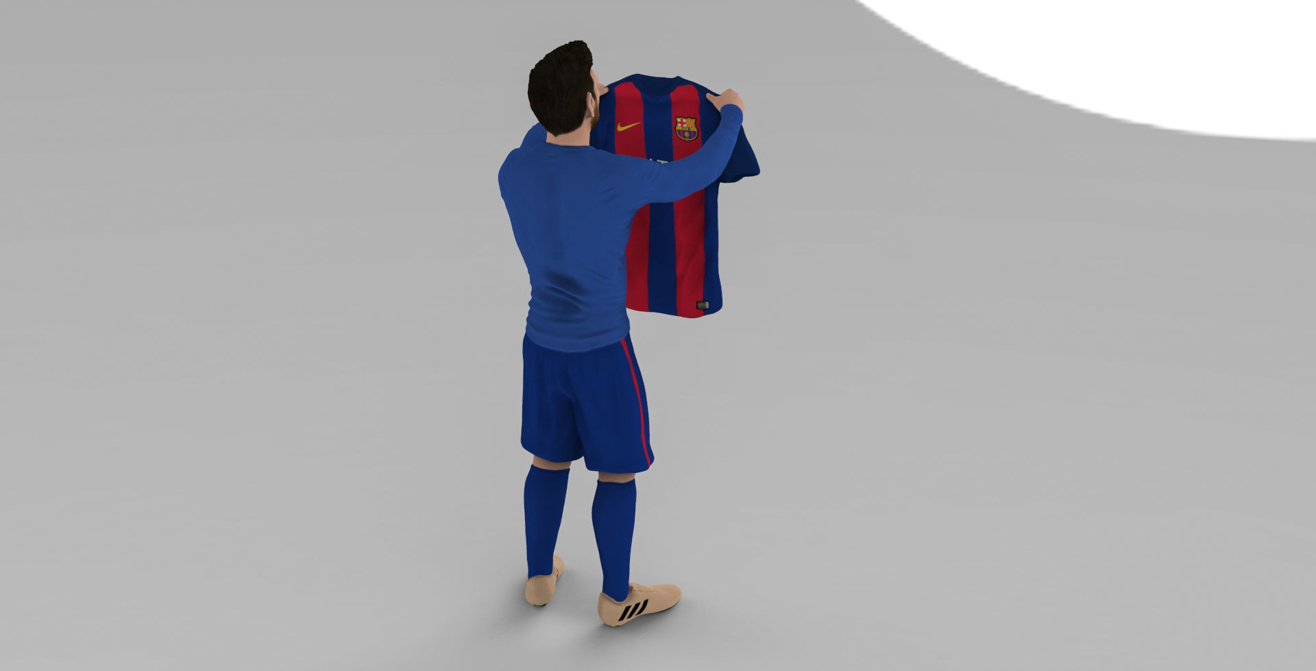 Lionel Messi ready for full color 3D printing 3D model 3D printable ...