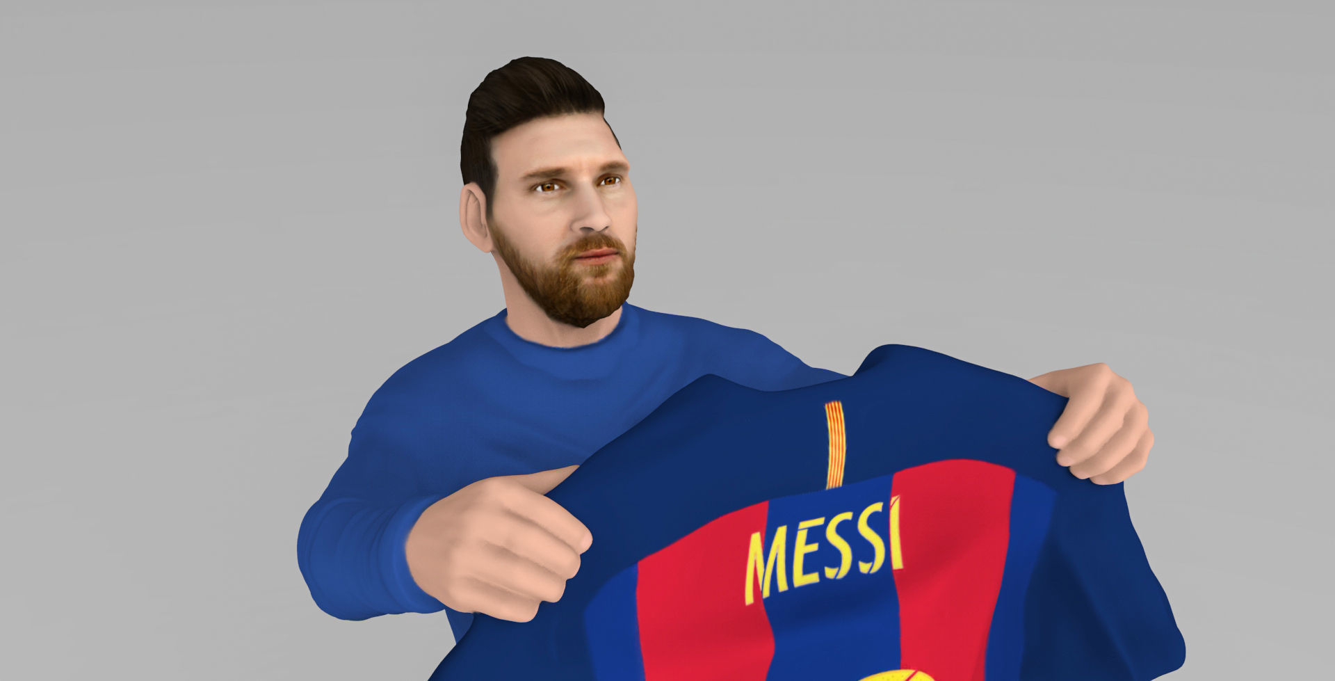 Lionel Messi ready for full color 3D printing 3D model 3D printable ...