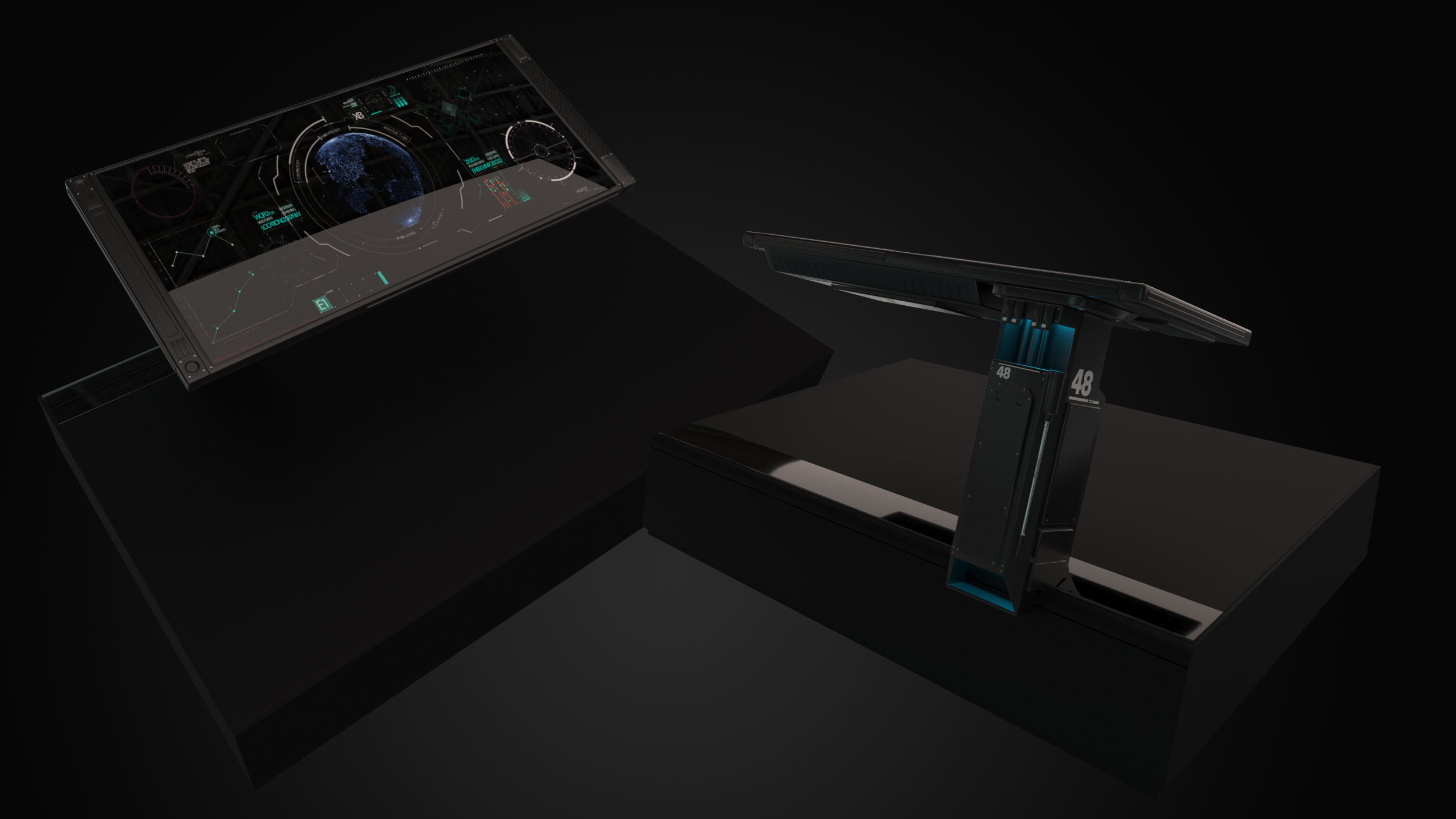 Control Desk 3D model | CGTrader