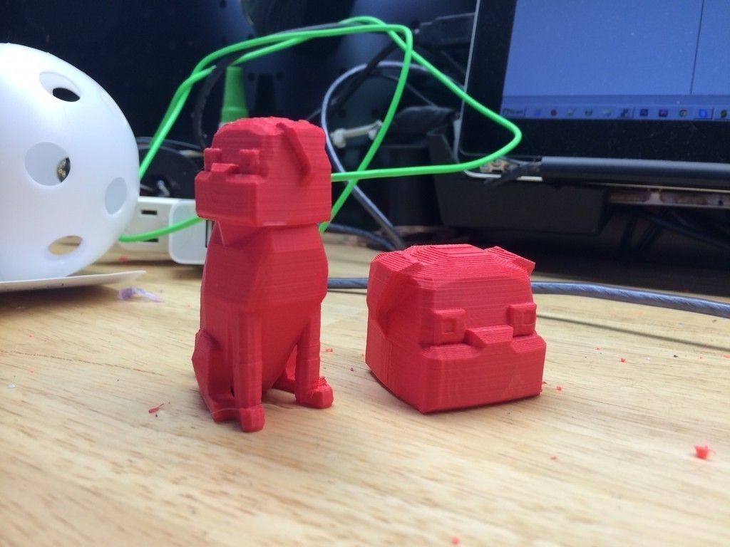 Low poly pug with replaceable head free 3D model 3D printable | CGTrader