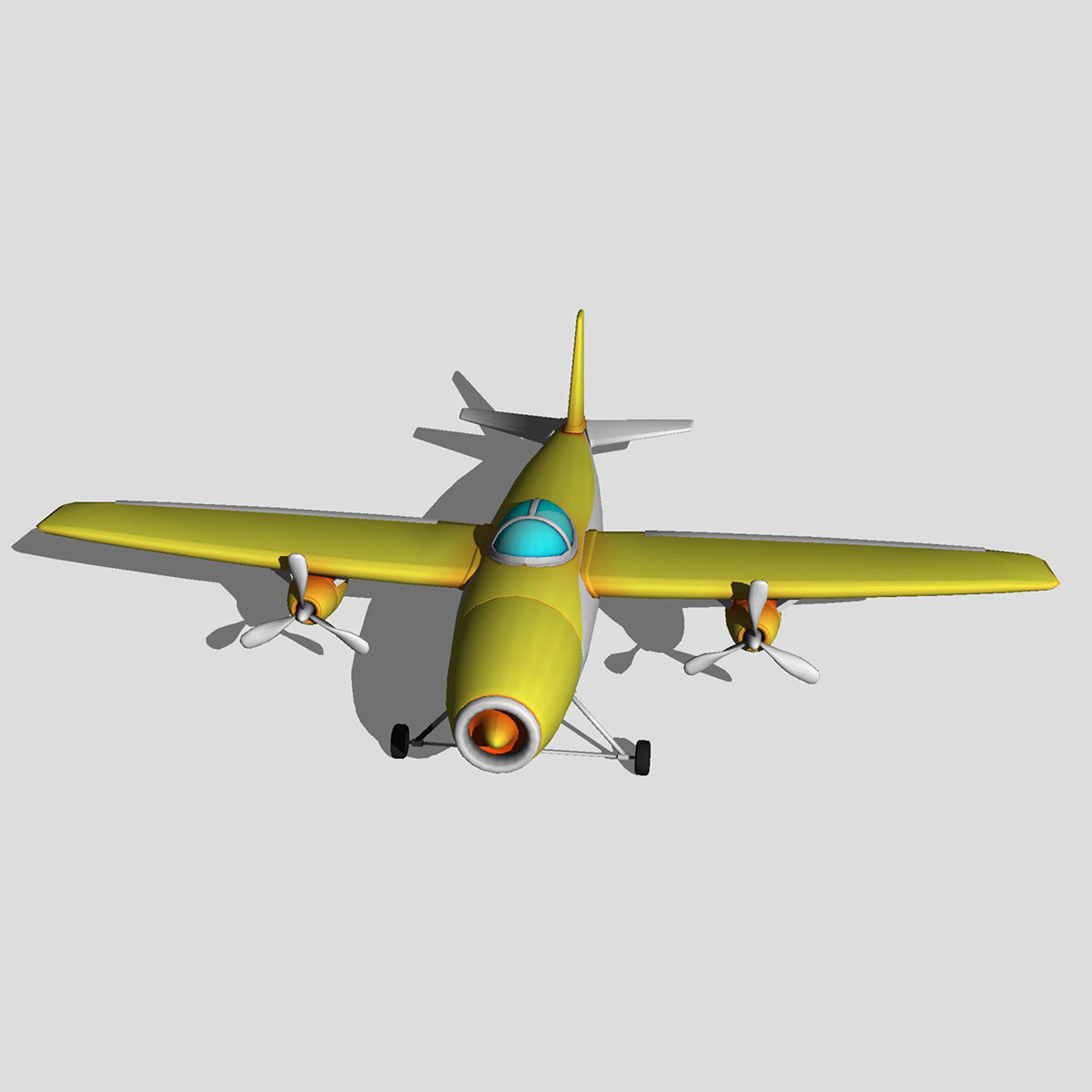 3D model Jet Plane VR / AR / low-poly | CGTrader