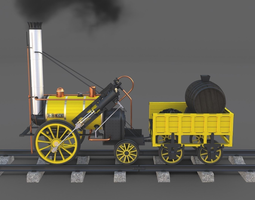 Animated Steam locomotive 3D Models | CGTrader