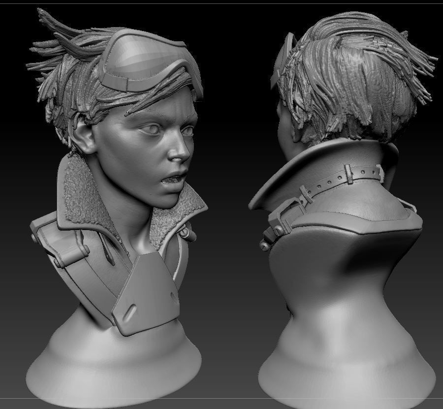 Overwatch Tracer Bust - Fan Art free 3D model 3D printable | CGTrader