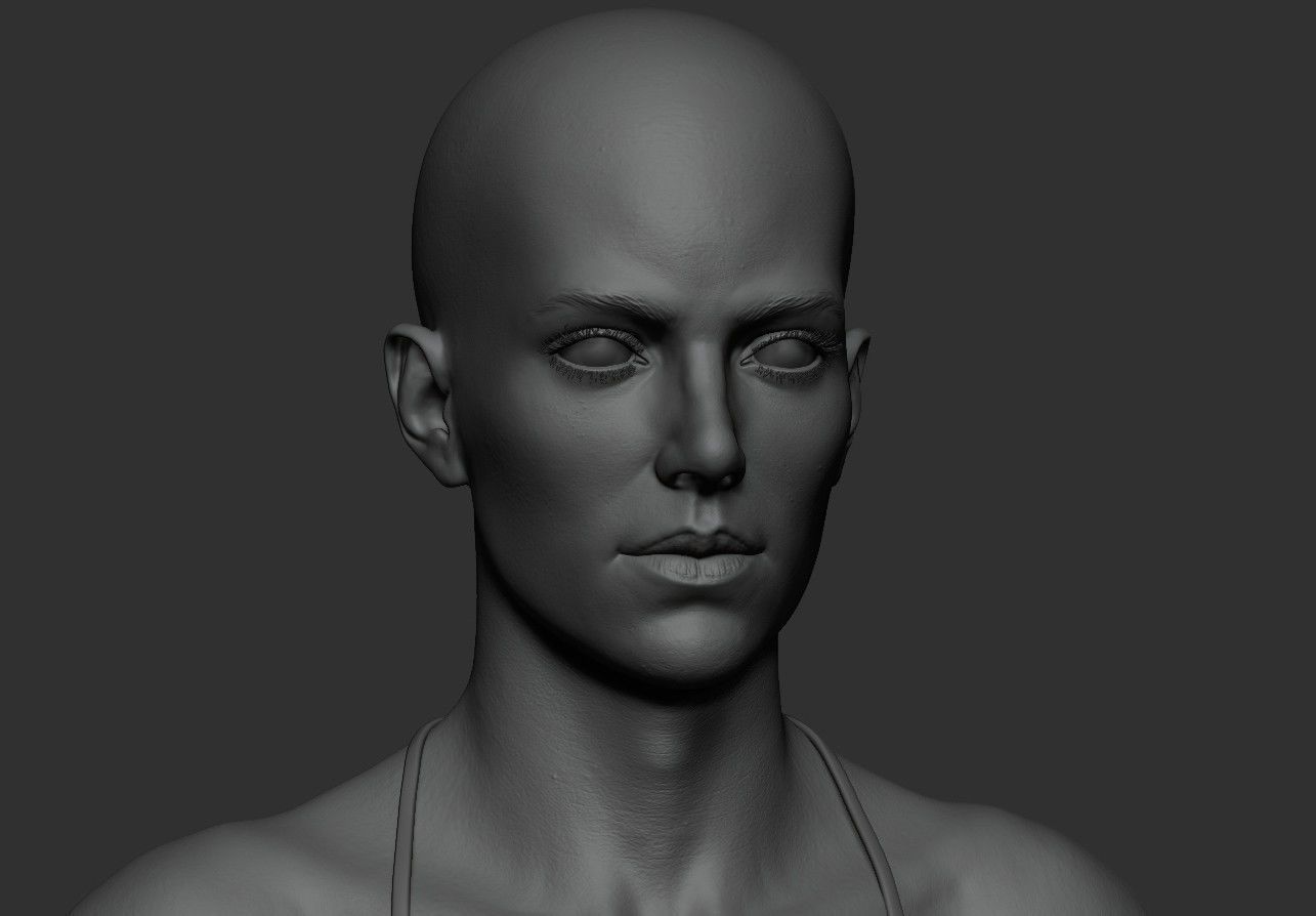 3D model Female Anatomy Study - Z brush file - Update 2019 VR / AR ...