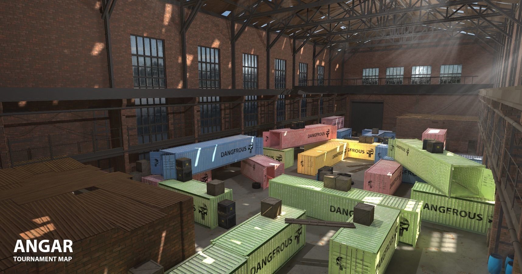 3D model Angar - tournament map VR / AR / low-poly | CGTrader