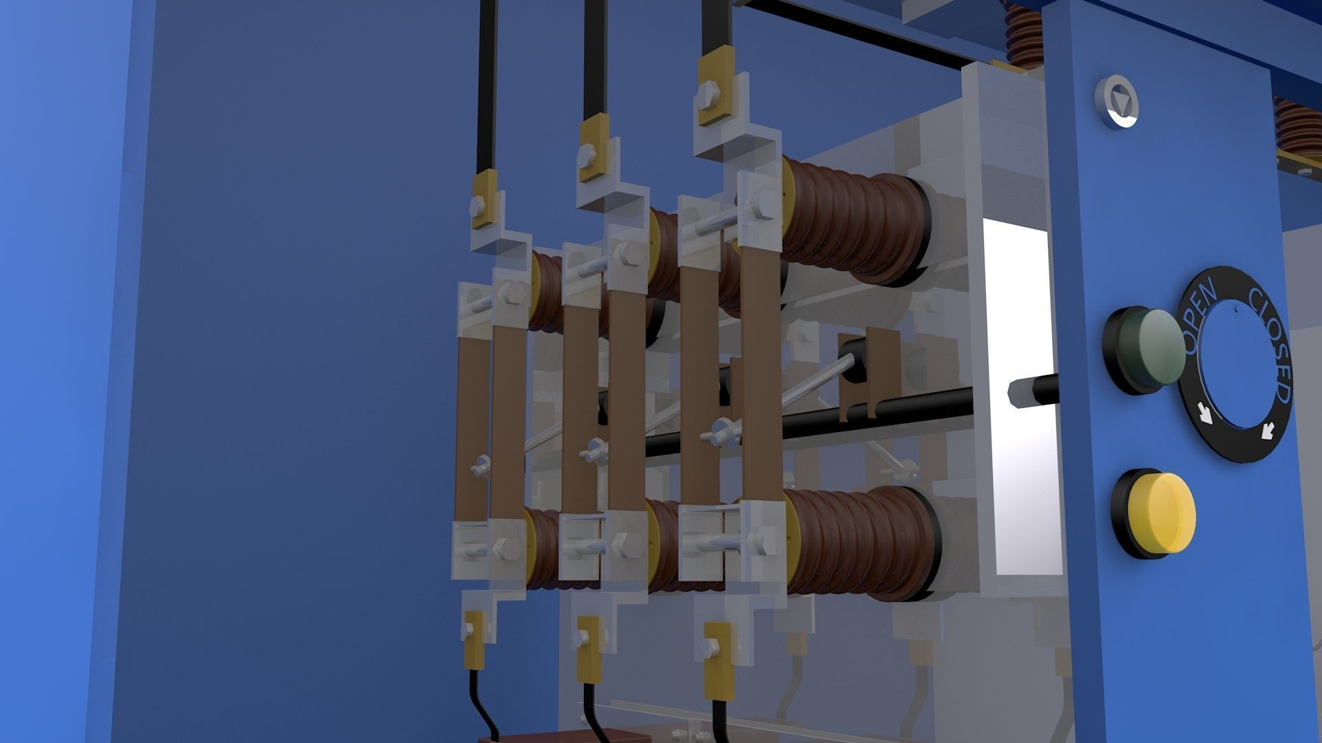 Electric Control Panel Ats 3D model | CGTrader