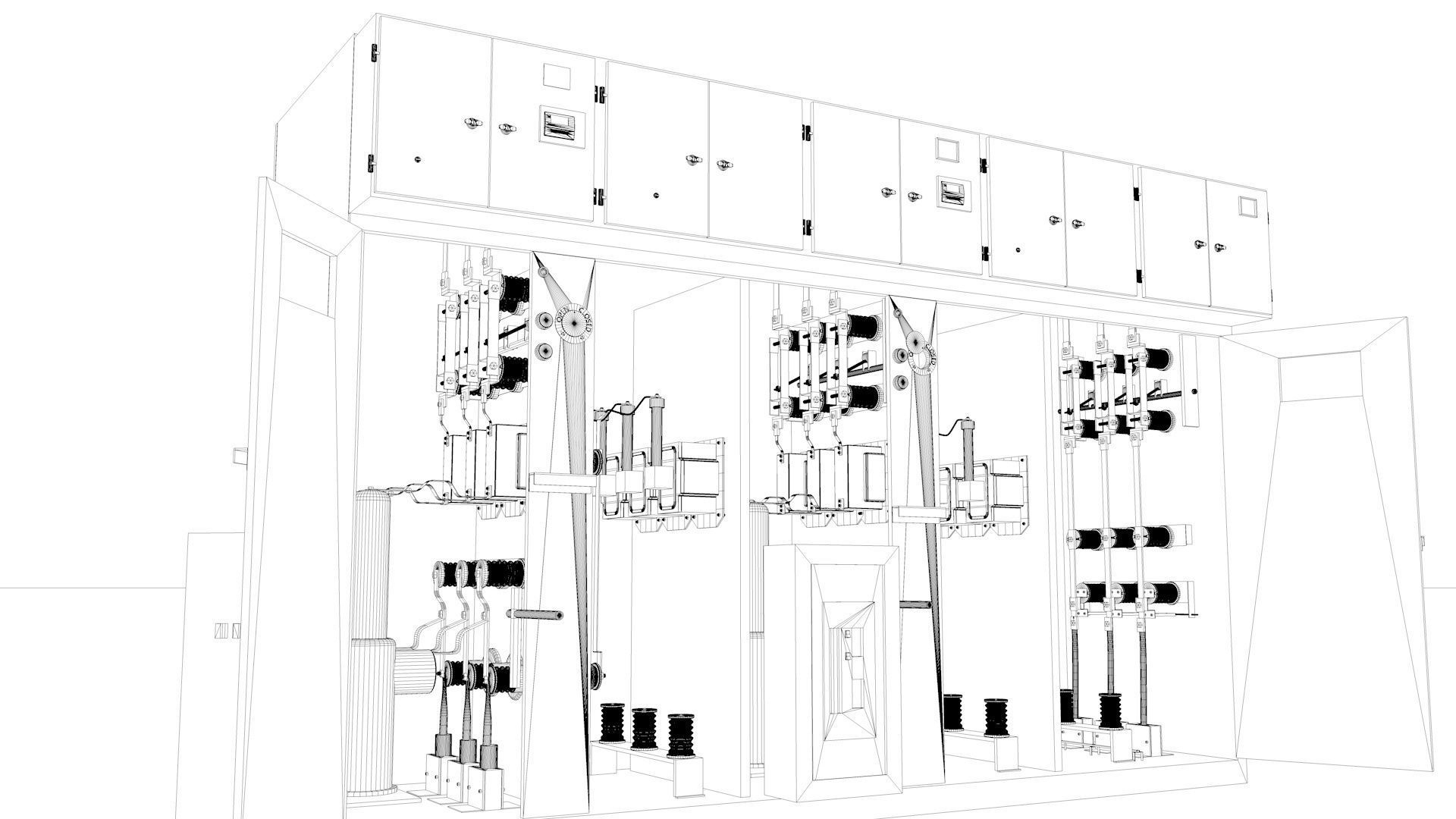 Electric Control Panel Ats 3D model | CGTrader