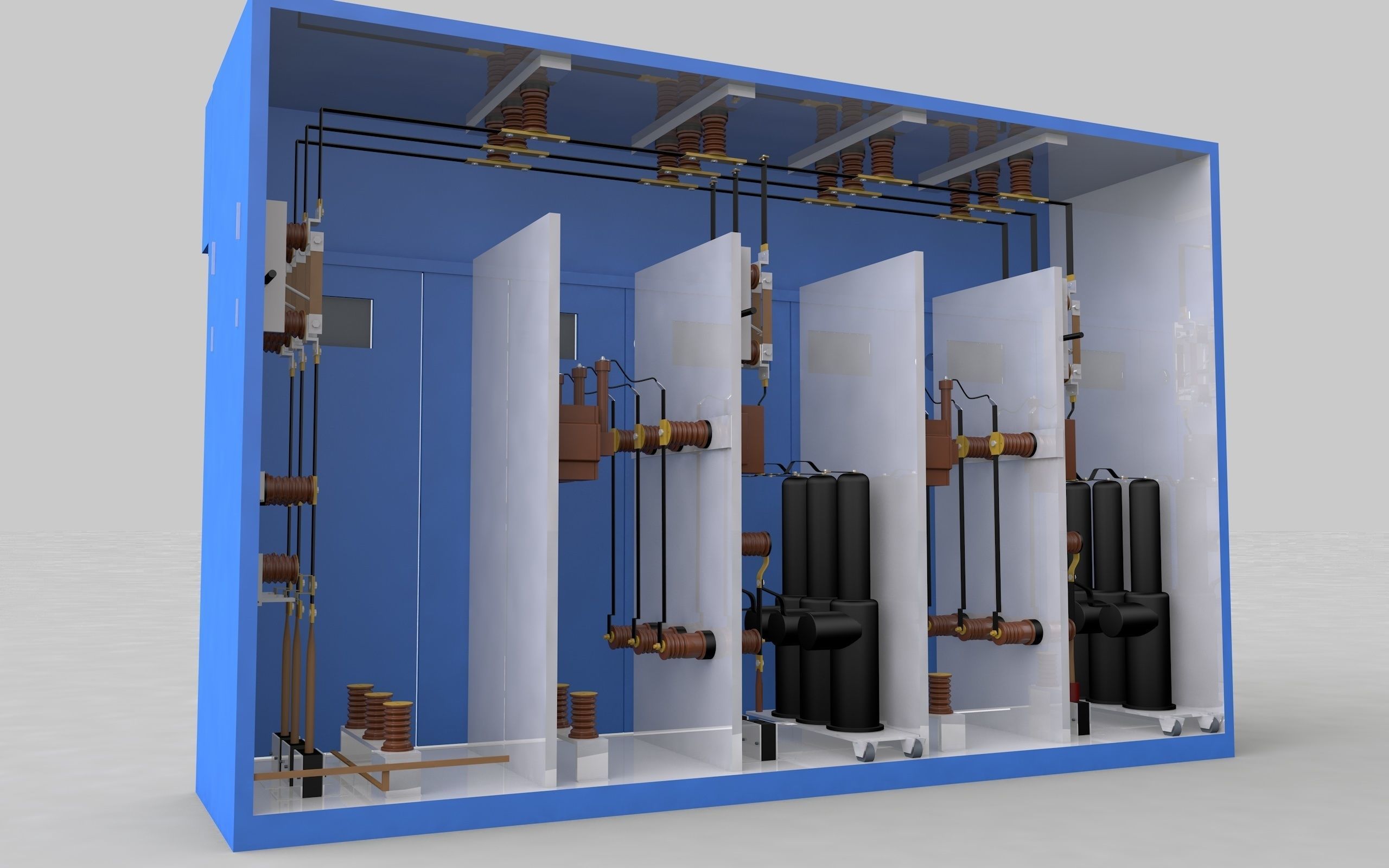 Electric Control Panel Ats 3D model | CGTrader