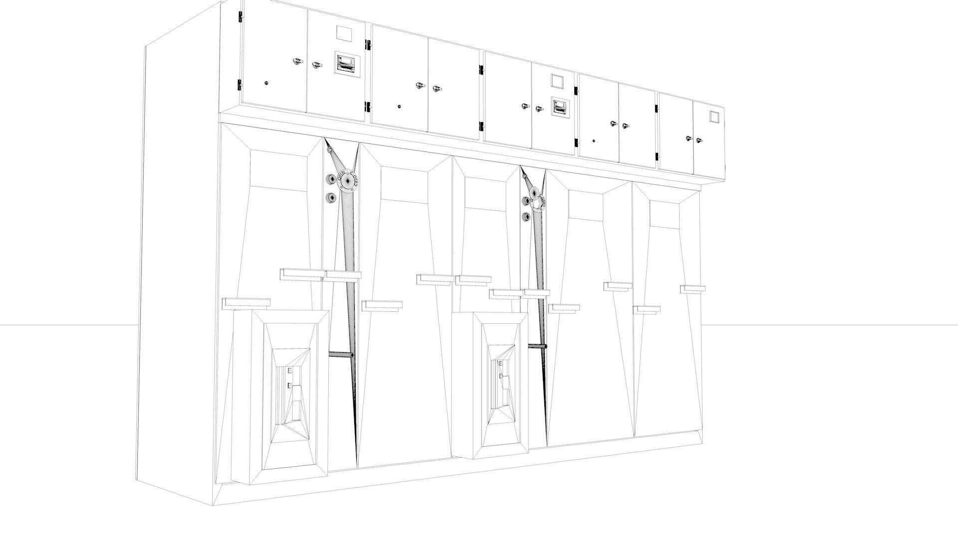 Electric Control Panel Ats 3D model | CGTrader