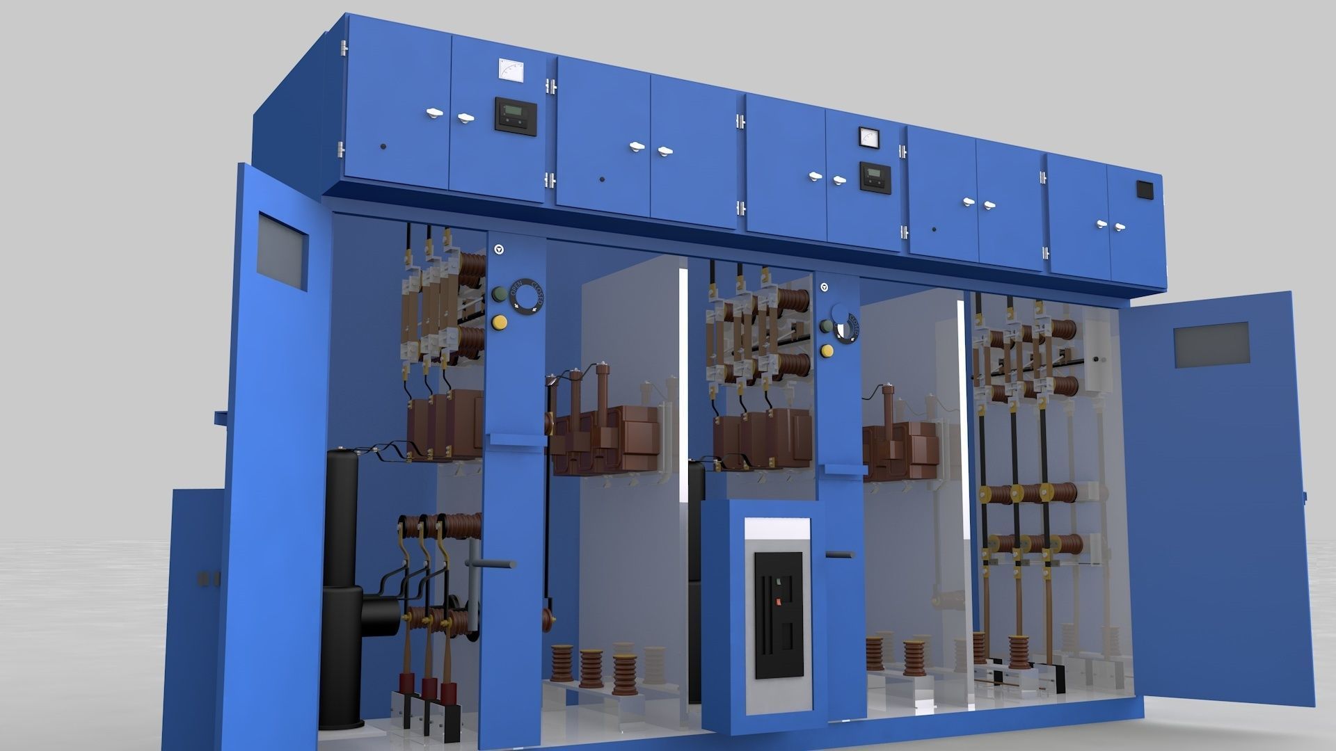 Electric Control Panel Ats 3D model | CGTrader