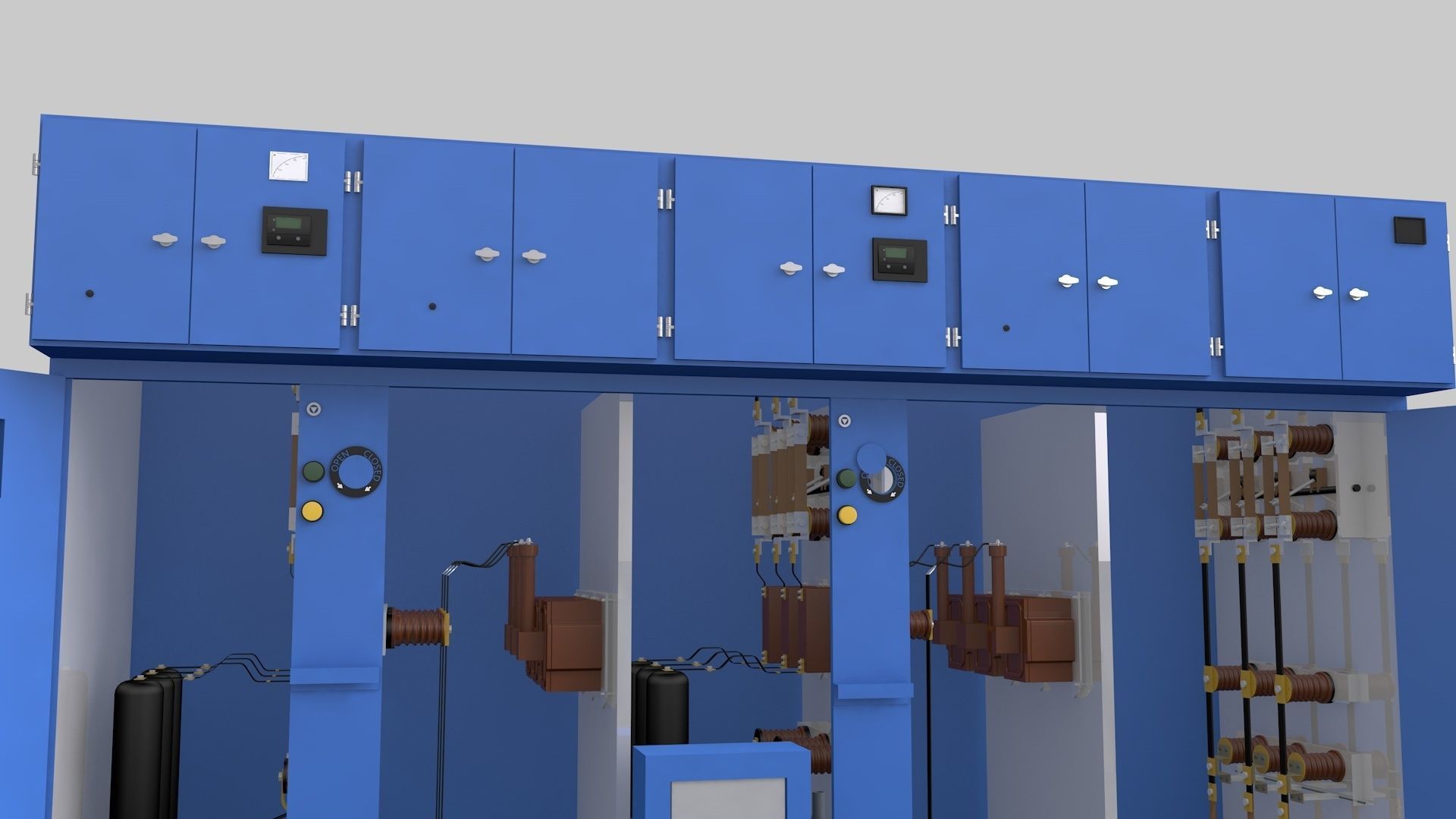 Electric Control Panel Ats 3D model | CGTrader