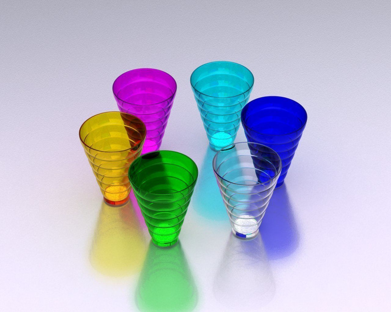 colorful glass free 3D model | CGTrader