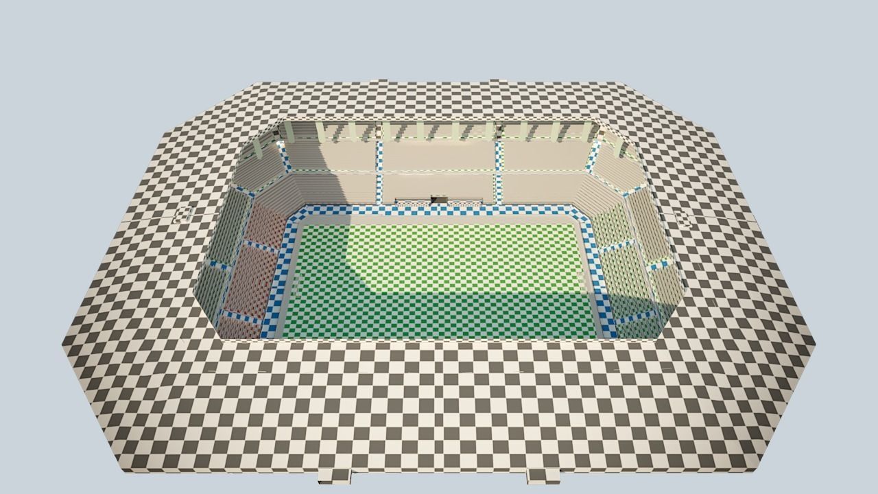 3D model Football Soccer stadium game ready 3d model VR / AR / low-poly ...