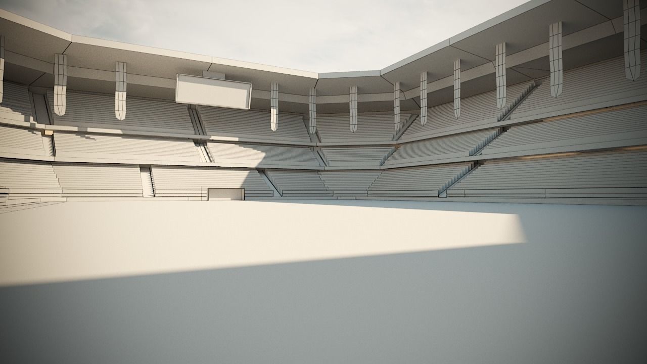 3D model Football Soccer stadium game ready 3d model VR / AR / low-poly ...
