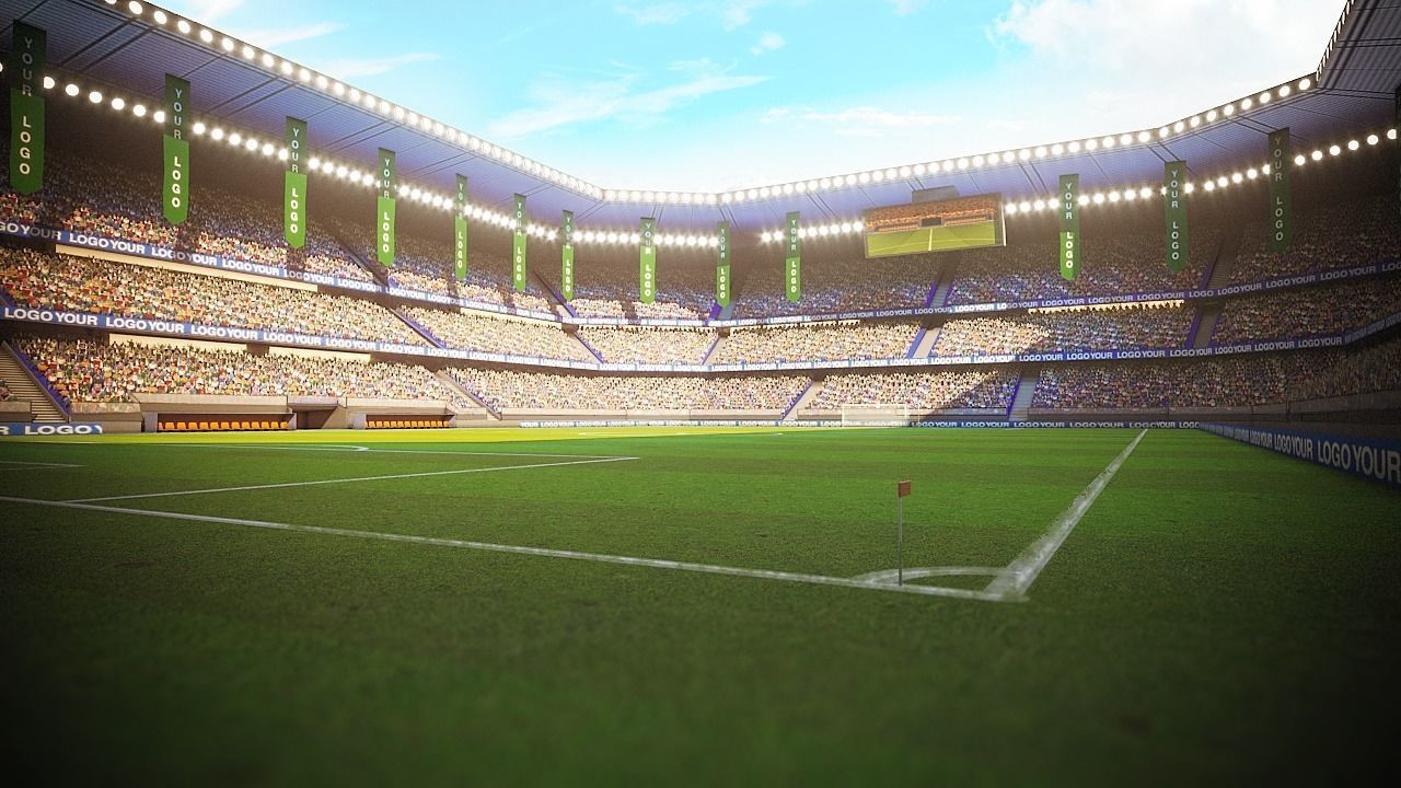 3D model Football Soccer stadium game ready 3d model VR / AR / low-poly ...