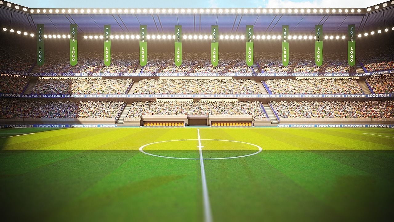 3D model Football Soccer stadium game ready 3d model VR / AR / low-poly ...