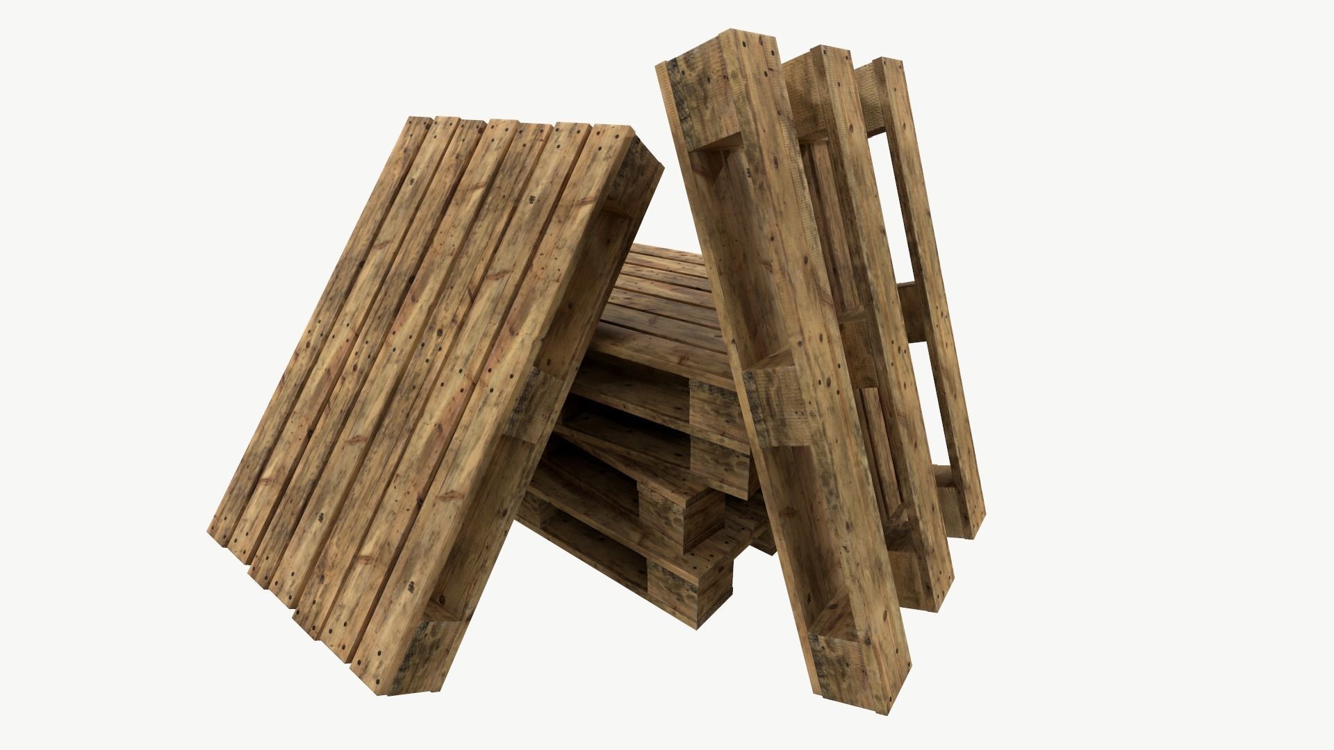 3D model Pallet type asia 3 types of textures VR / AR / low-poly | CGTrader