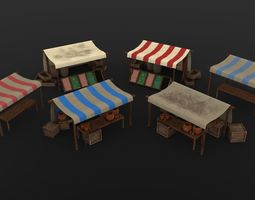 Low-poly Market 3D Models | CGTrader