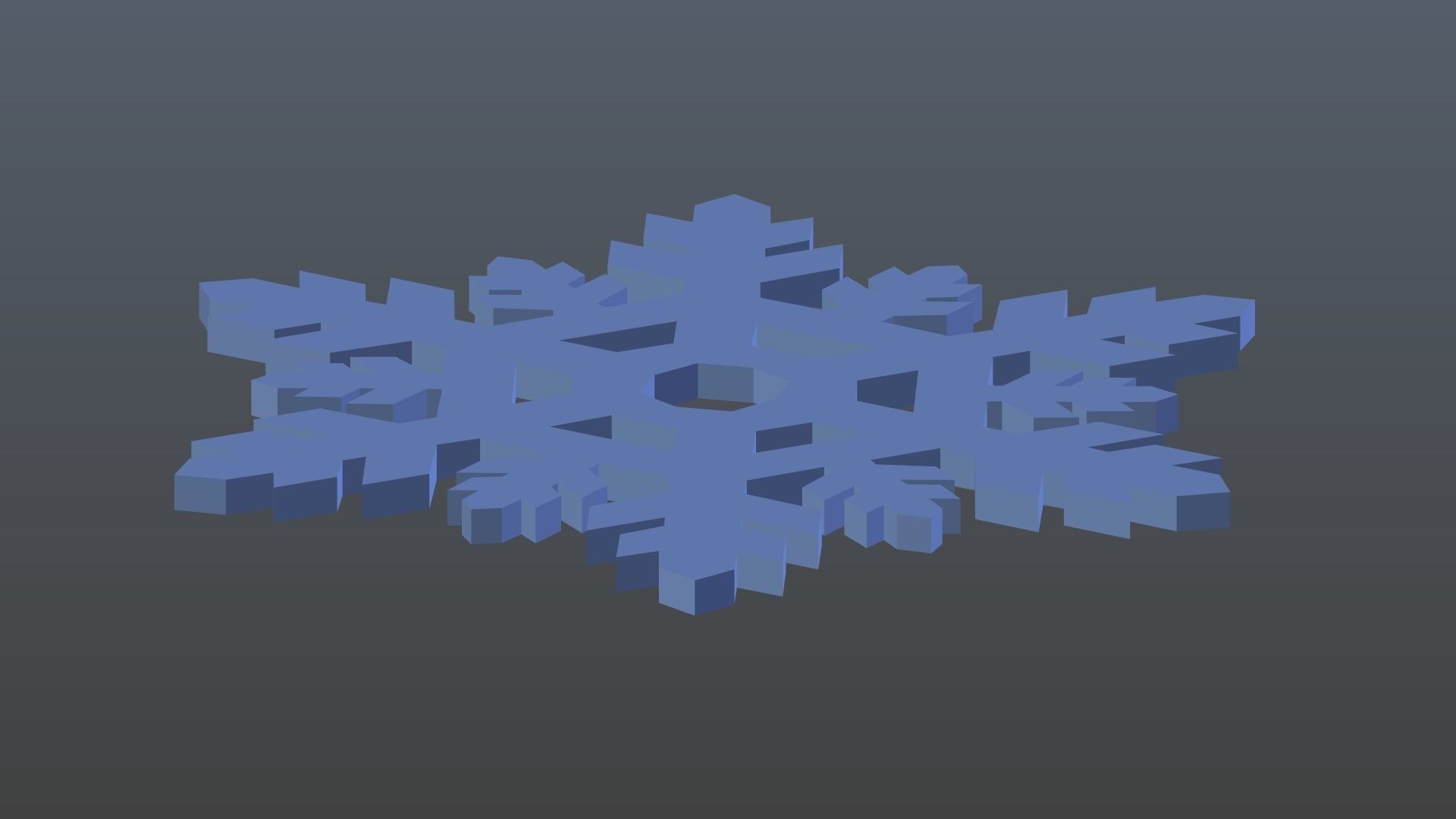 3D model Low poly snowflake VR / AR / low-poly | CGTrader