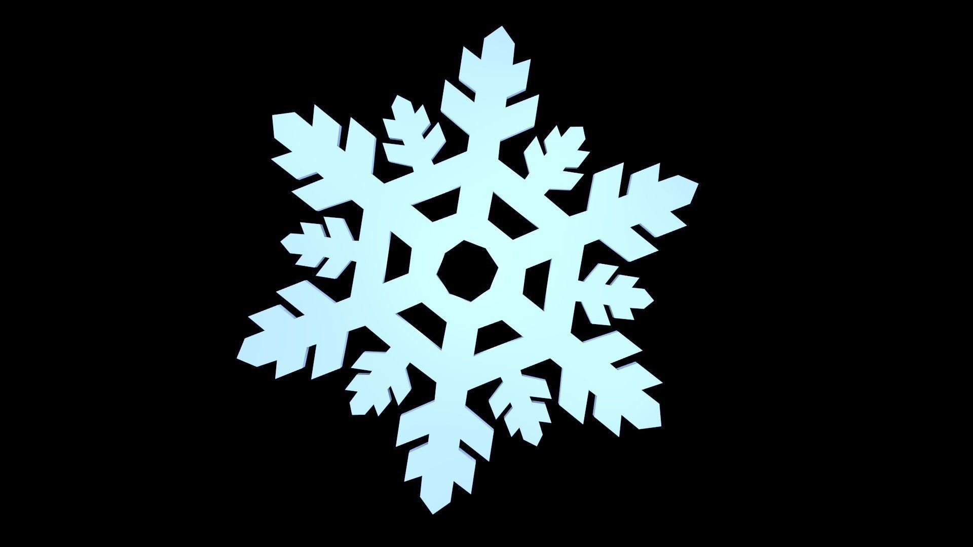 3D model Low poly snowflake VR / AR / low-poly | CGTrader