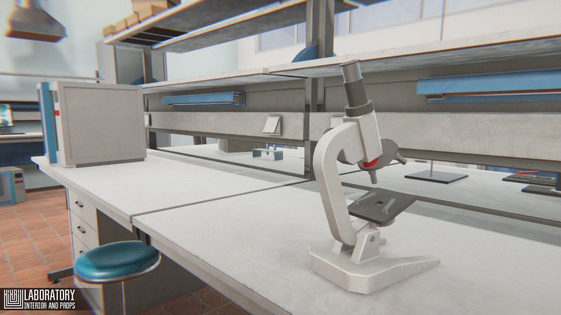 3D model Laboratory - interior and props VR / AR / low-poly | CGTrader