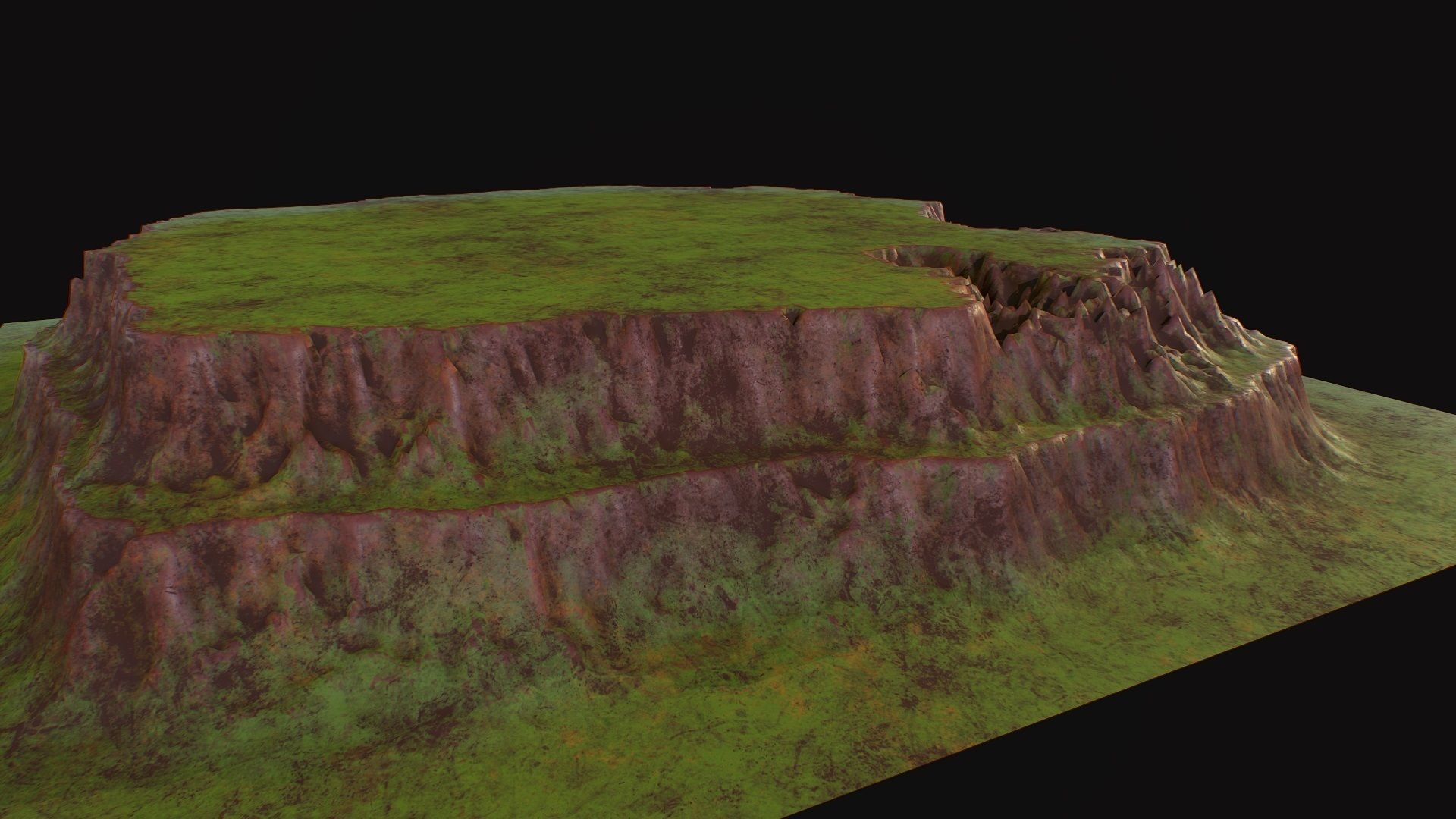 3D model Table mountain environment model for real time rendering VR ...