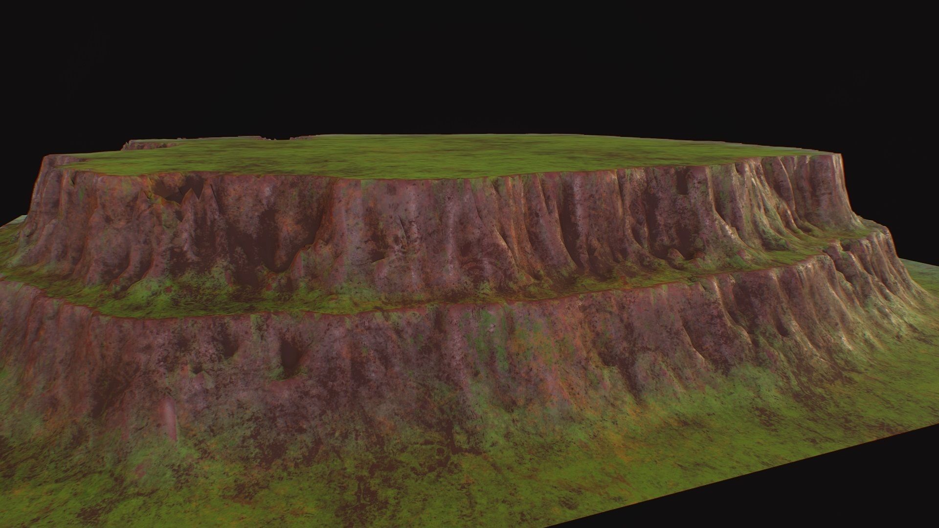 3D model Table mountain environment model for real time rendering VR ...