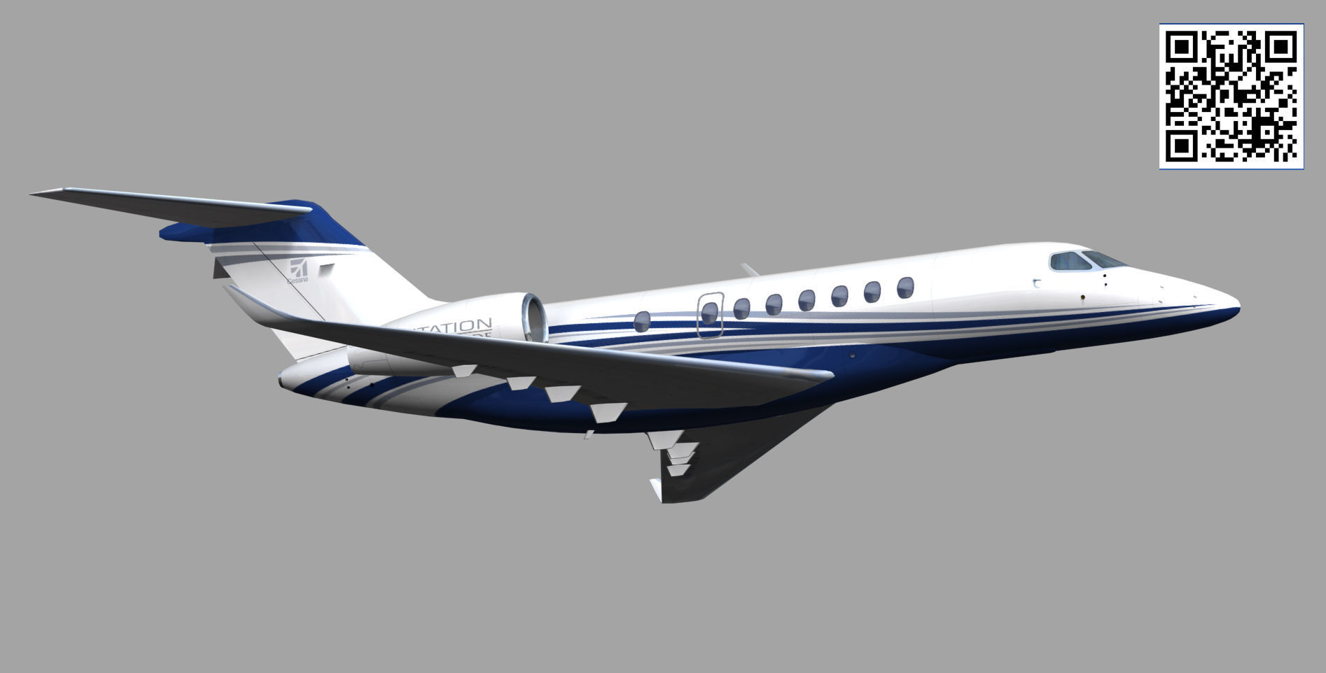 3D model Cessna Citation Longitude 700 VR / AR / low-poly | CGTrader