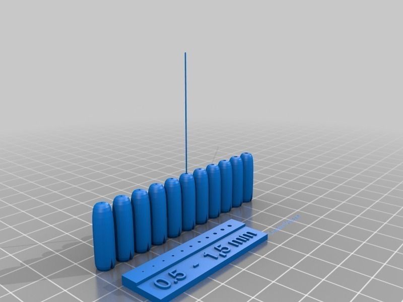 Handle for 3D print nozzle unclogging needle and hole gauge free 3D ...