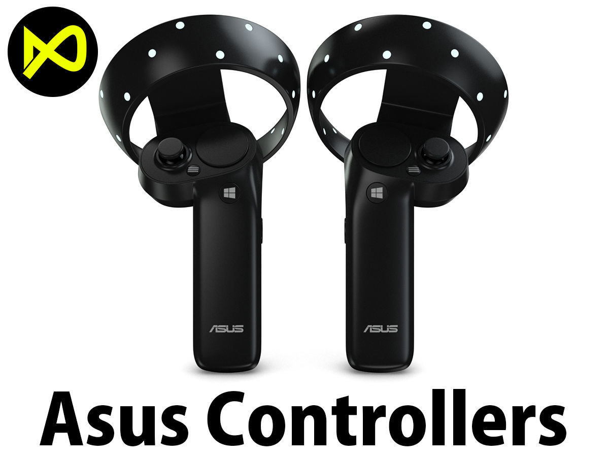 ASUS Windows Mixed Reality Controllers 3D model | CGTrader