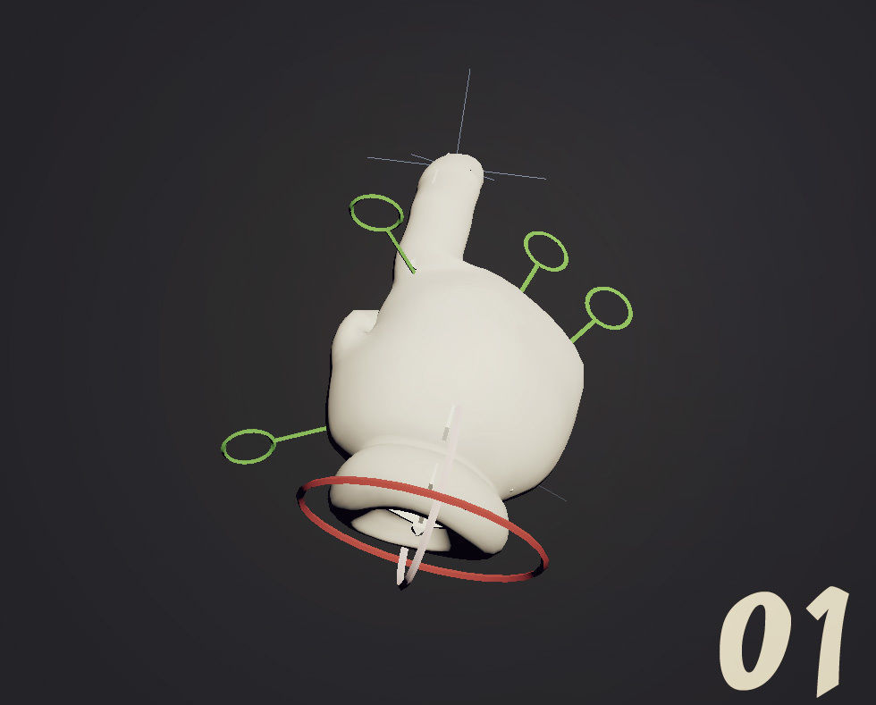 25 Cartoon Hand Animation 3D model animated | CGTrader