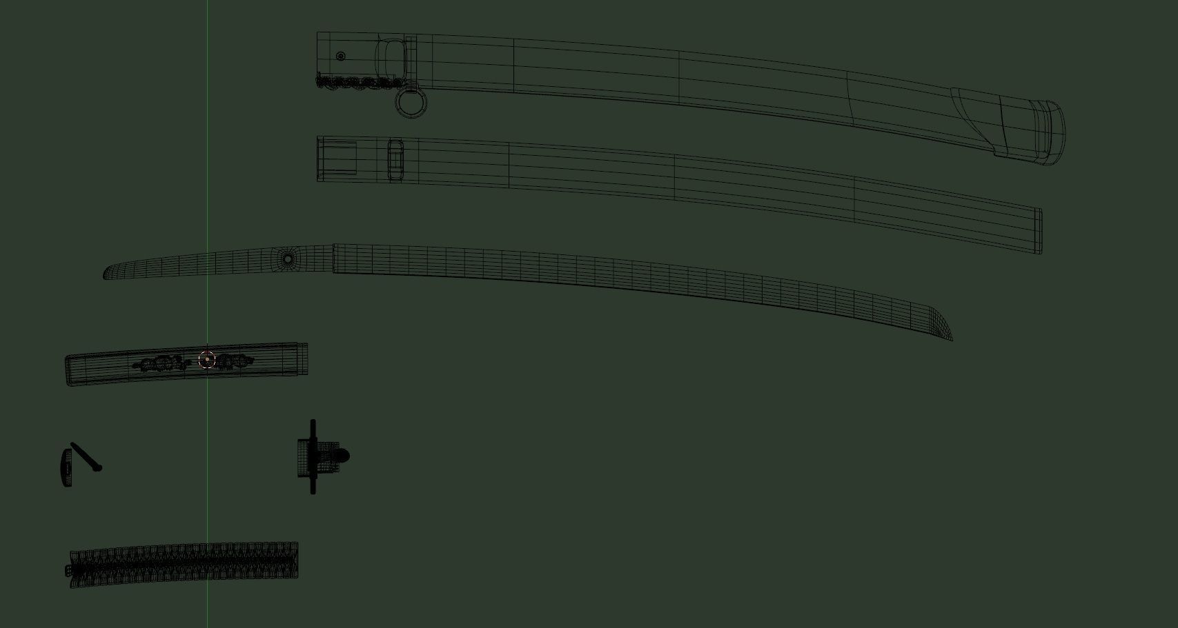 ww2 Japanese Army - Informality-Type Gunto 3D model rigged | CGTrader