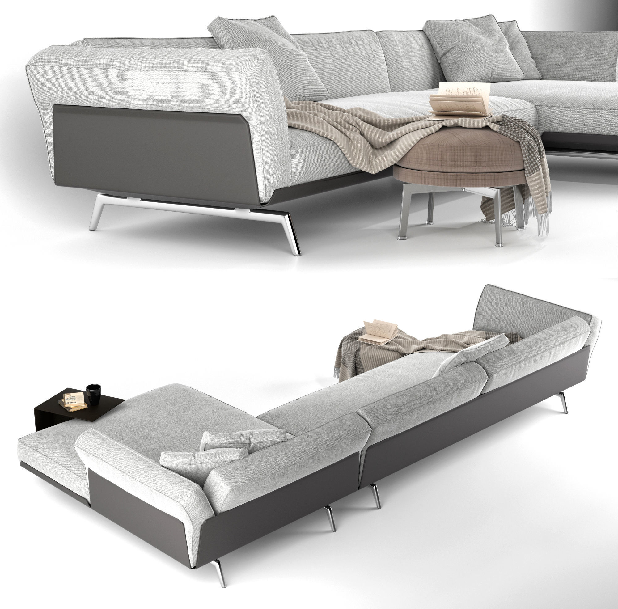 Sofa Este Flexform 3D model | CGTrader