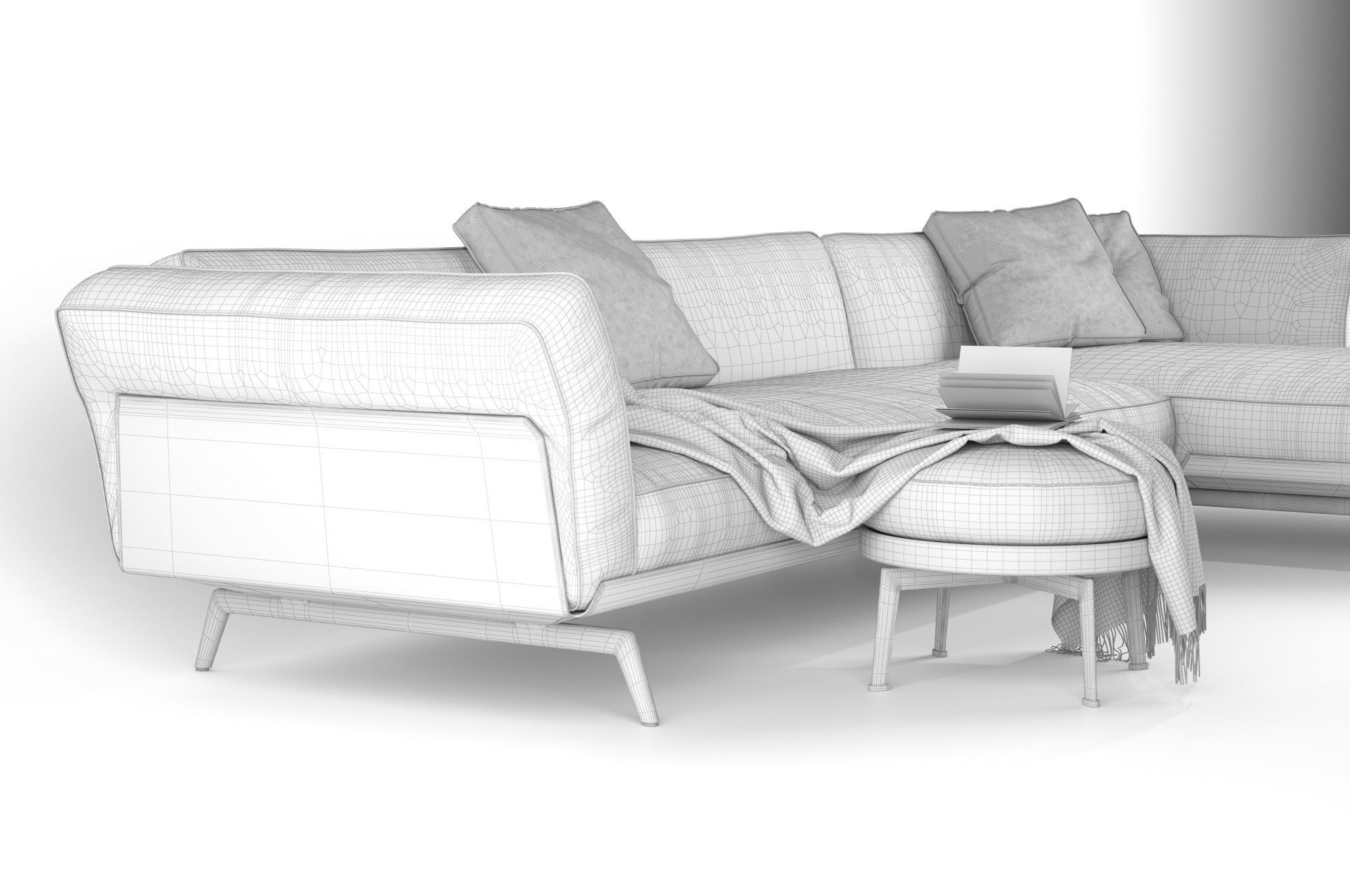 Sofa Este Flexform 3D model | CGTrader